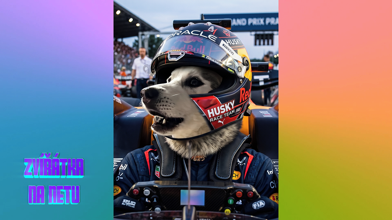 Husky a Formule 1: Pes dokonale imituje zvuky motorů | Stream